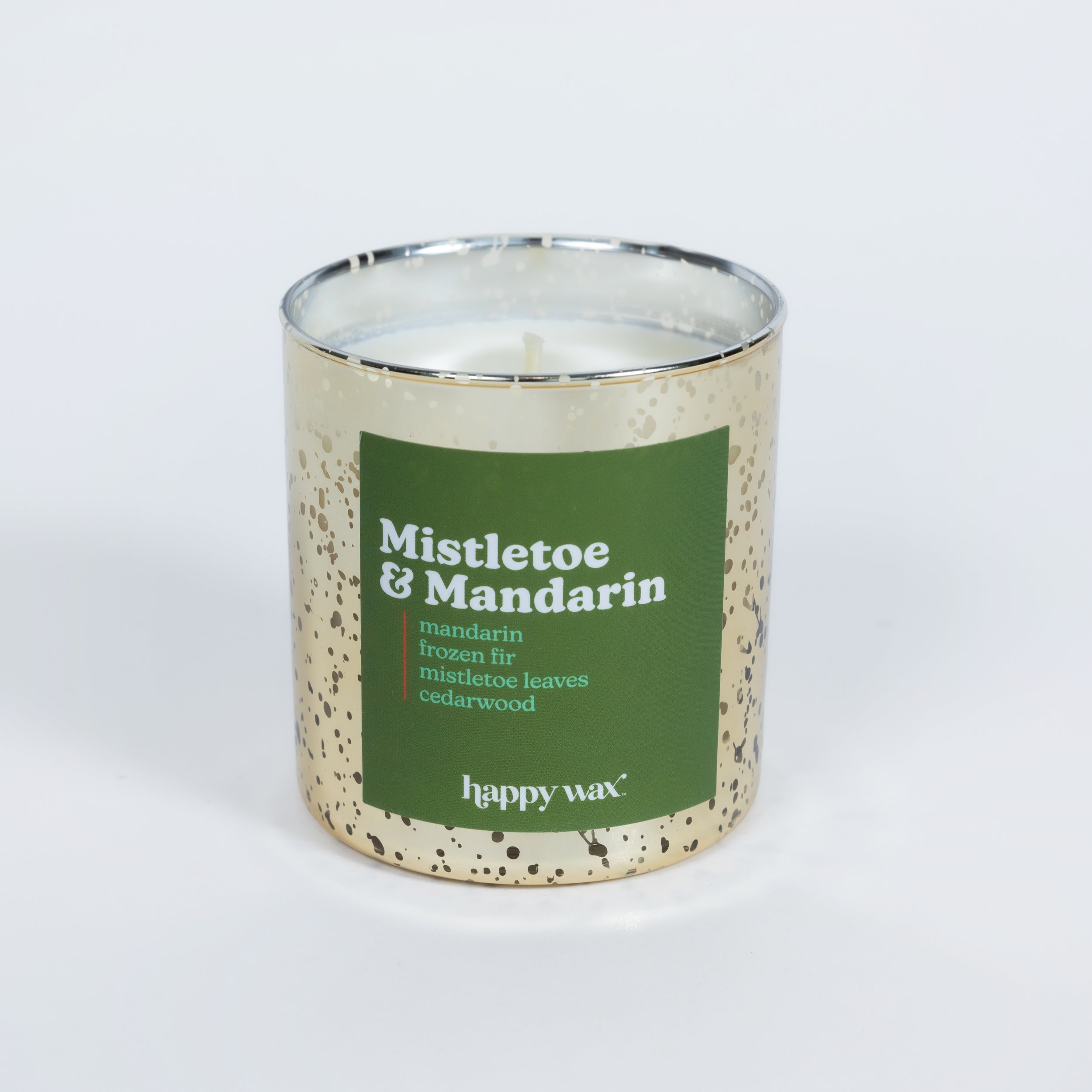 Mistletoe & Mandarin Single Wick Candle - Happy Wax®