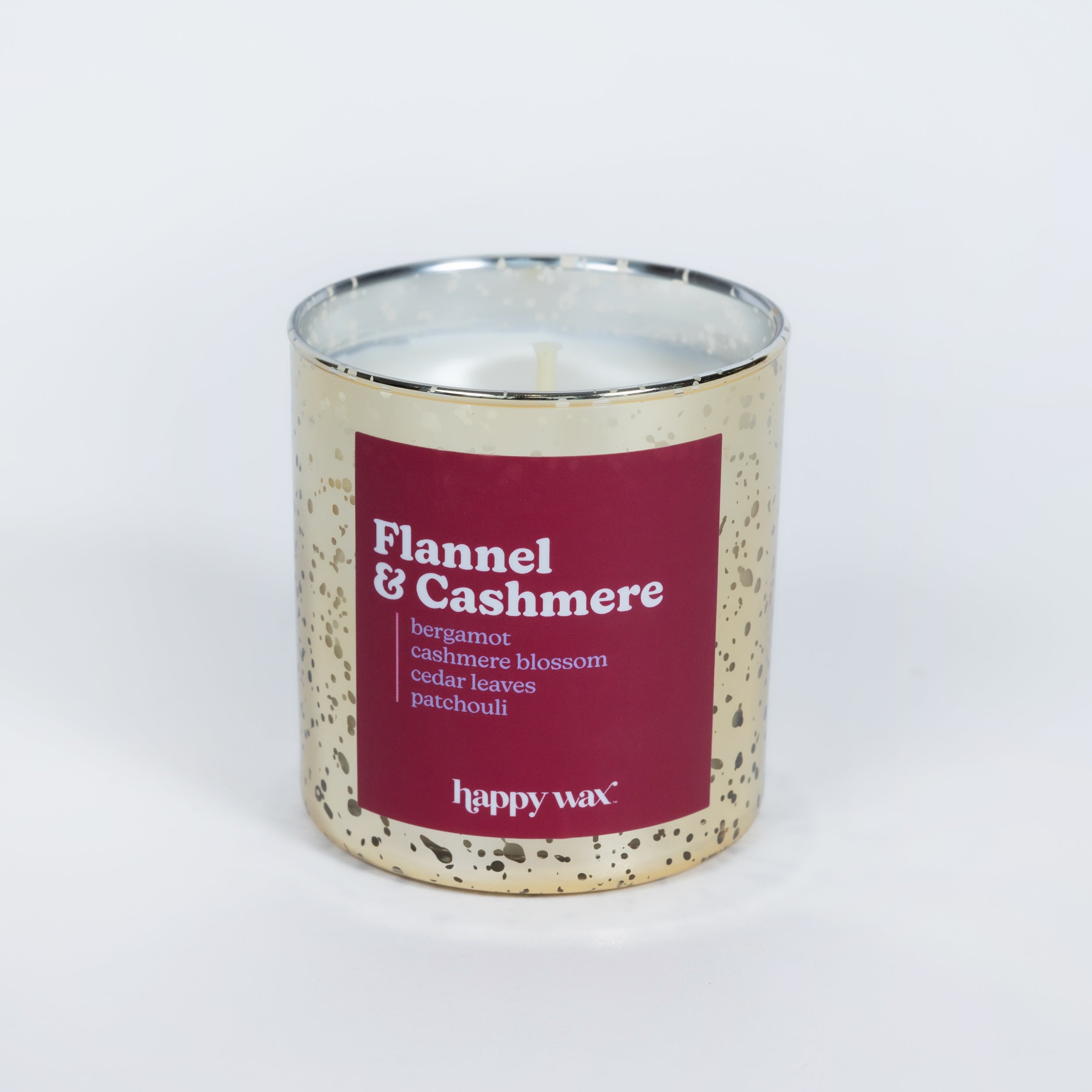 Flannel & Cashmere Single Wick Candle - Happy Wax®