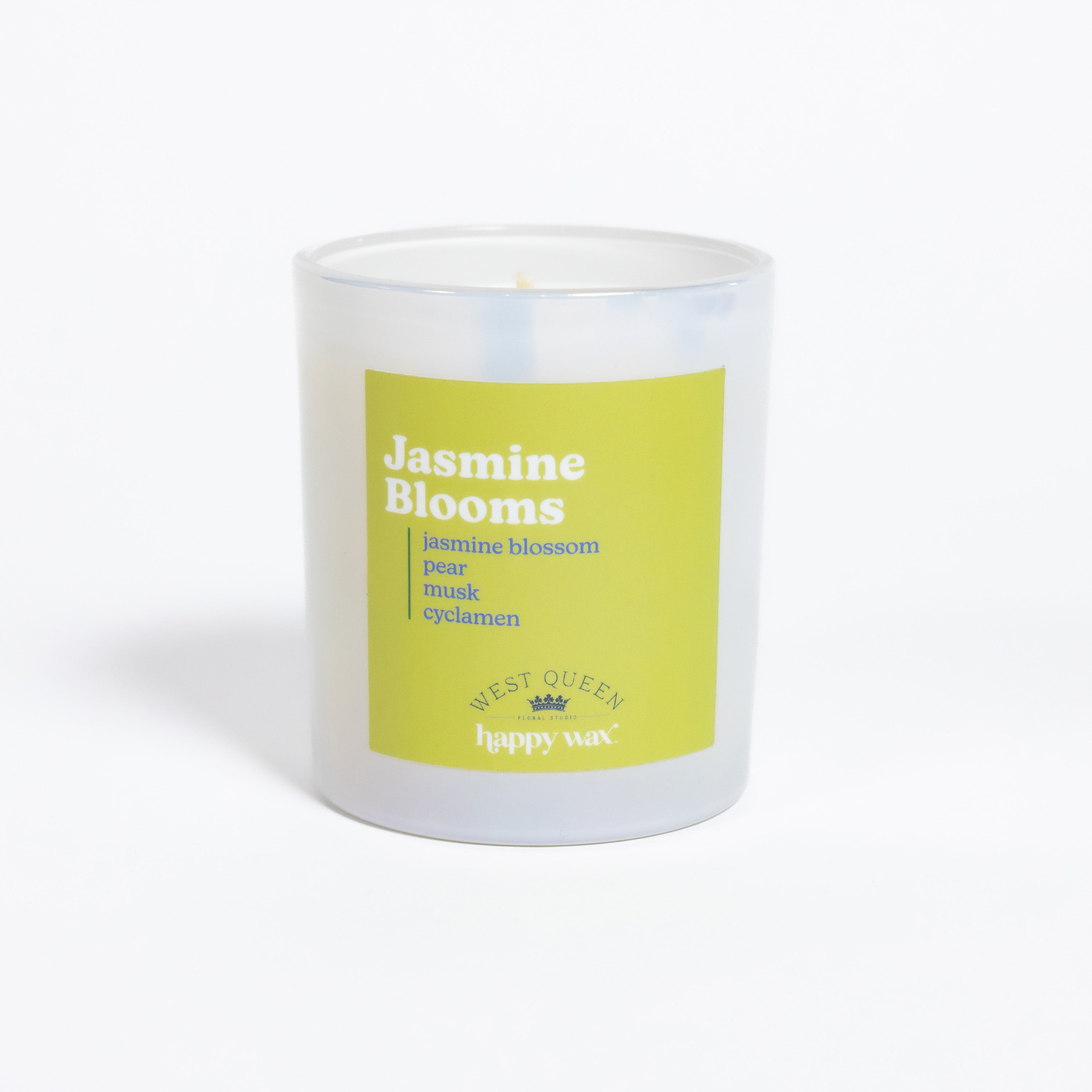 Jasmine Blooms Single Wick Candle - Happy Wax®