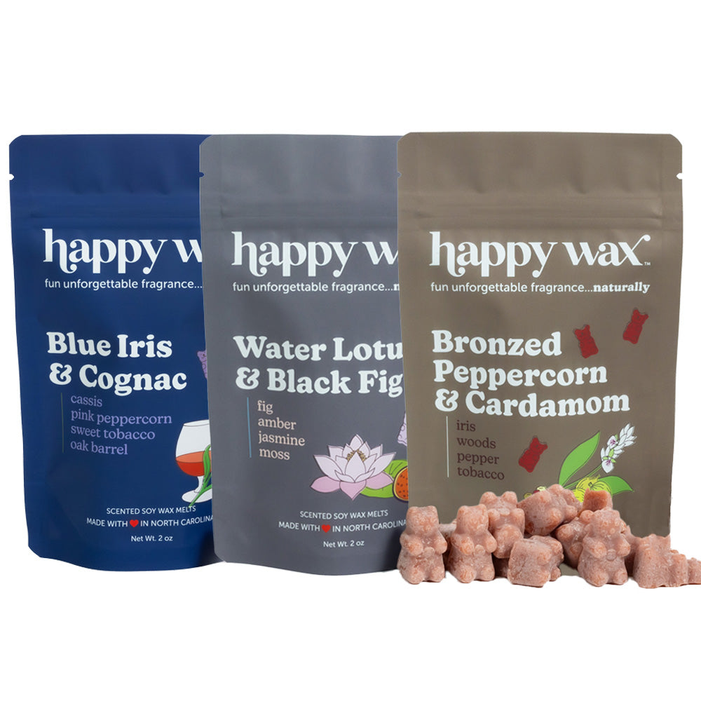 Midnight Florals Collection 3-Pack - Happy Wax®