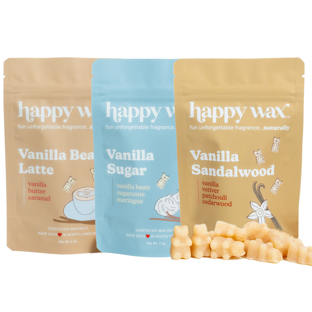 Vanilla Lovers Collection 3-Pack - Happy Wax®