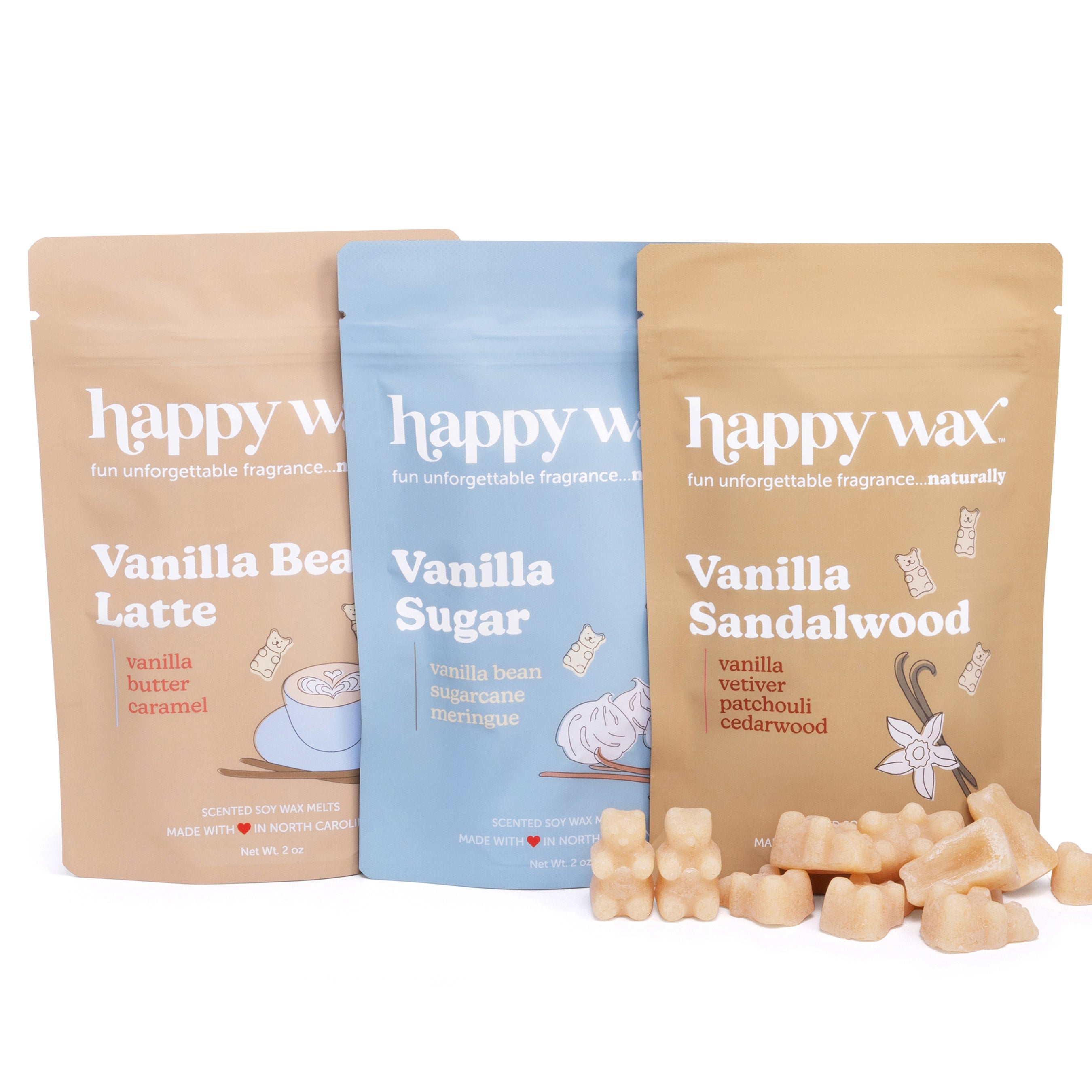 Vanilla Lovers Collection 3-Pack - Happy Wax®